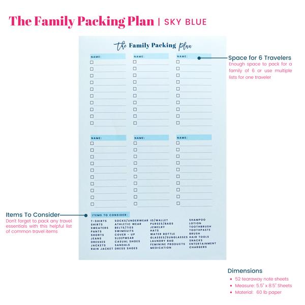 The Packing Plan - The Plan By Lauren Truslow